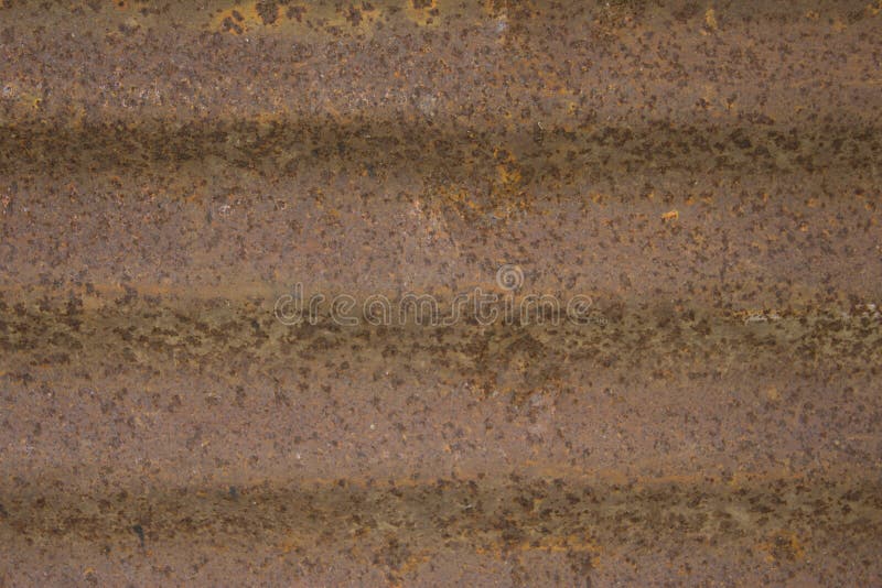 A Brownish Orange Horizontal Lines of Rusty Metal. Deep Rust ...