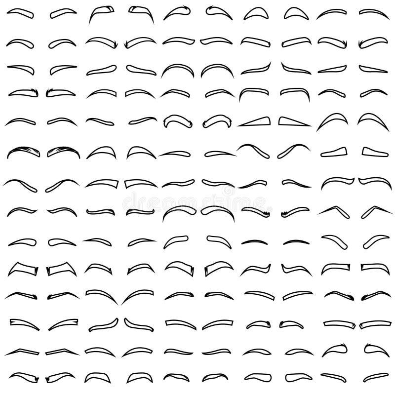 Brows Icon Vector. Eyebrow Illustration Sign. Forehead Symbol or Logo ...