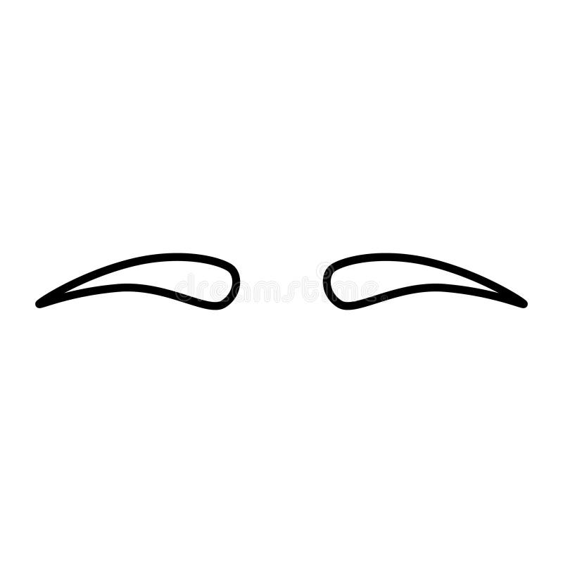 Brows Icon Vector. Eyebrow Illustration Sign. Forehead Symbol or Logo ...