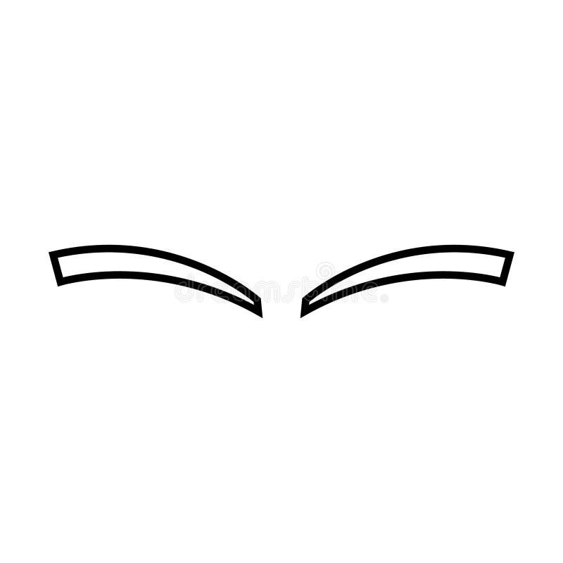 Brows Icon Vector. Eyebrow Illustration Sign. Forehead Symbol or Logo ...