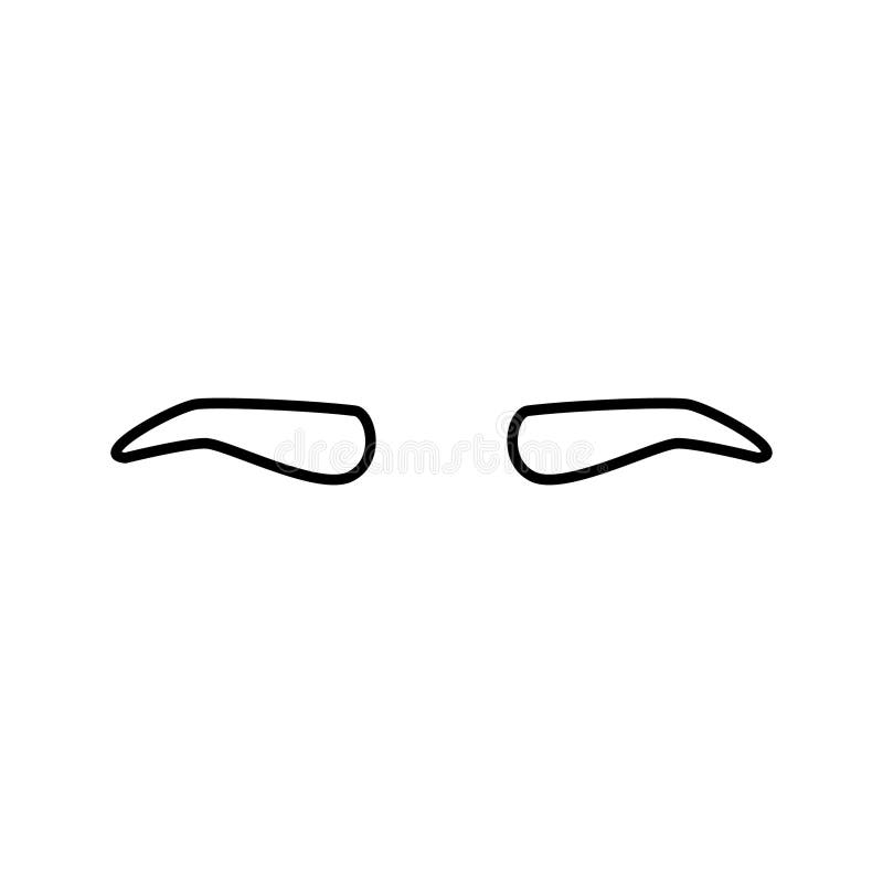 Brows Icon Vector. Eyebrow Illustration Sign. Forehead Symbol or Logo ...