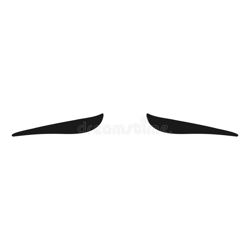 Brows Icon Vector. Eyebrow Illustration Sign. Forehead Symbol or Logo ...