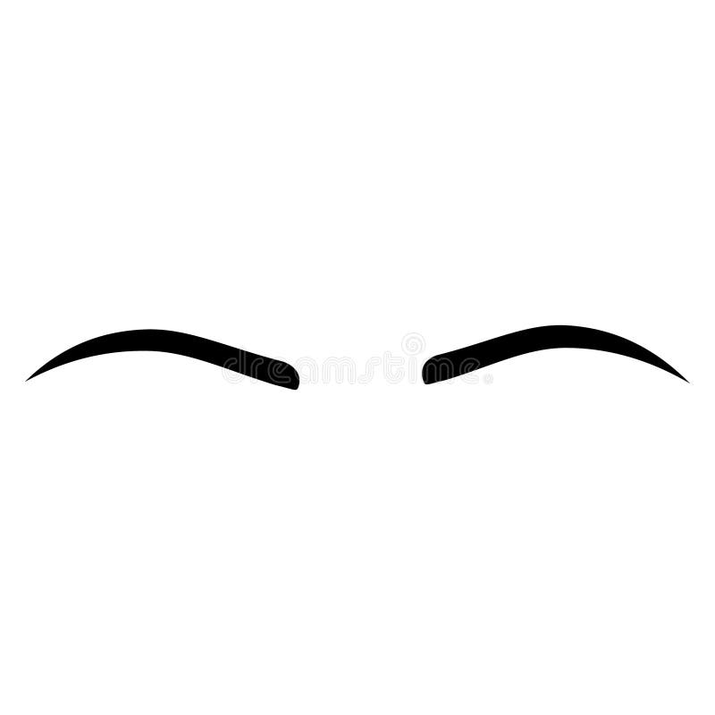 Brows Icon Vector. Eyebrow Illustration Sign. Forehead Symbol or Logo ...