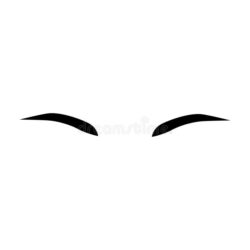 Brows Icon Vector. Eyebrow Illustration Sign. Forehead Symbol or Logo ...
