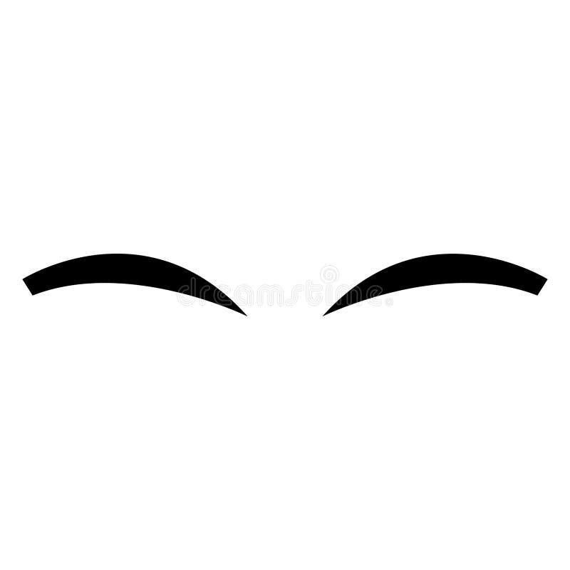 Brows Icon Vector. Eyebrow Illustration Sign. Forehead Symbol or Logo ...
