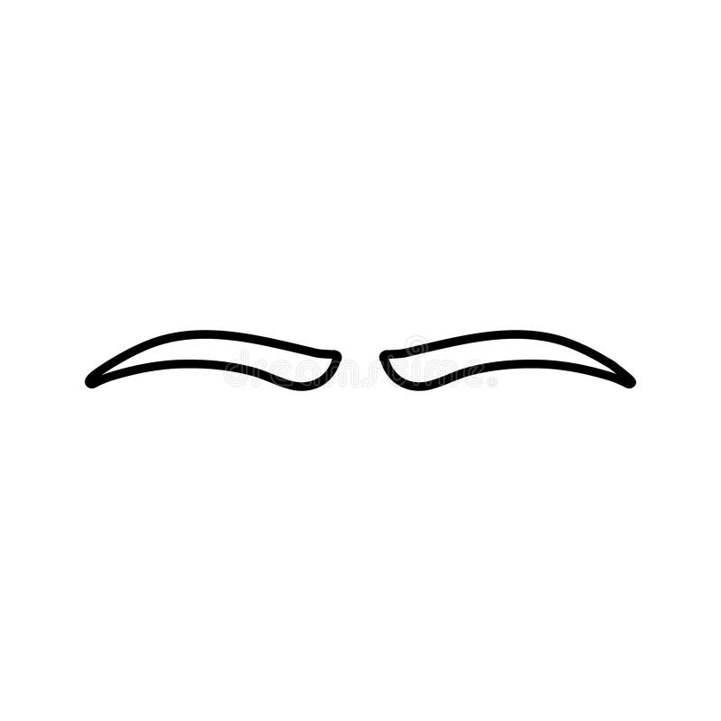 Brows Icon Vector. Eyebrow Illustration Sign. Forehead Symbol or Logo ...