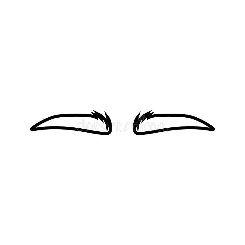 Brows Icon Vector. Eyebrow Illustration Sign. Forehead Symbol or Logo ...