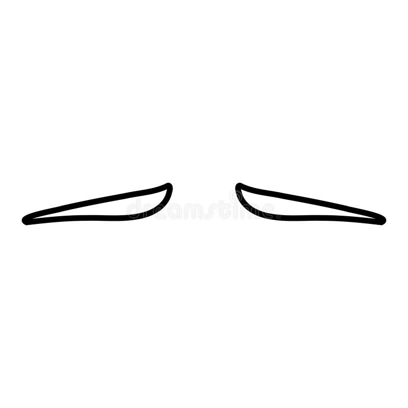 Brows Icon Vector. Eyebrow Illustration Sign. Forehead Symbol or Logo ...