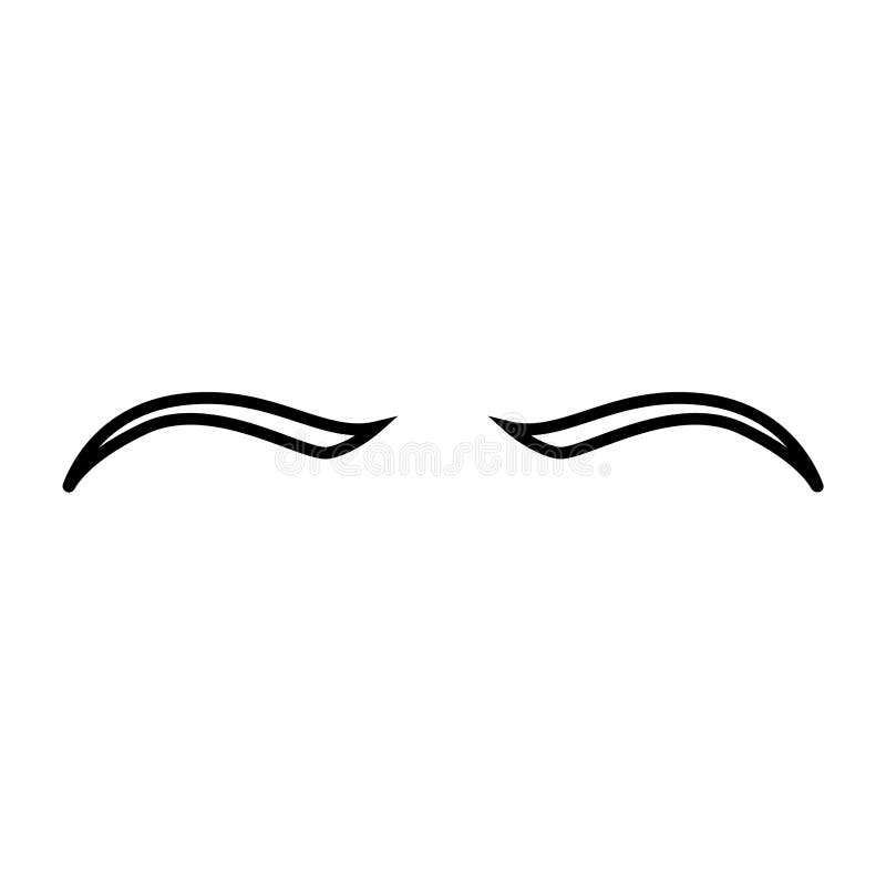 Brows Icon Vector. Eyebrow Illustration Sign. Forehead Symbol or Logo ...