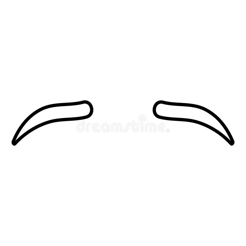 Brows Icon Vector. Eyebrow Illustration Sign. Forehead Symbol or Logo ...