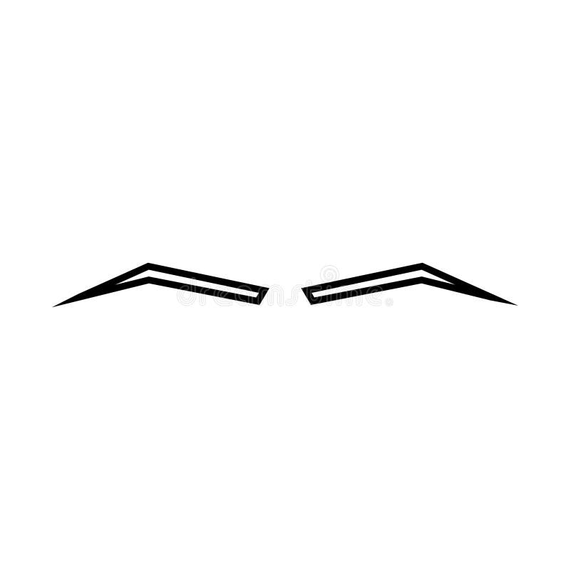 Brows Icon Vector. Eyebrow Illustration Sign. Forehead Symbol or Logo ...