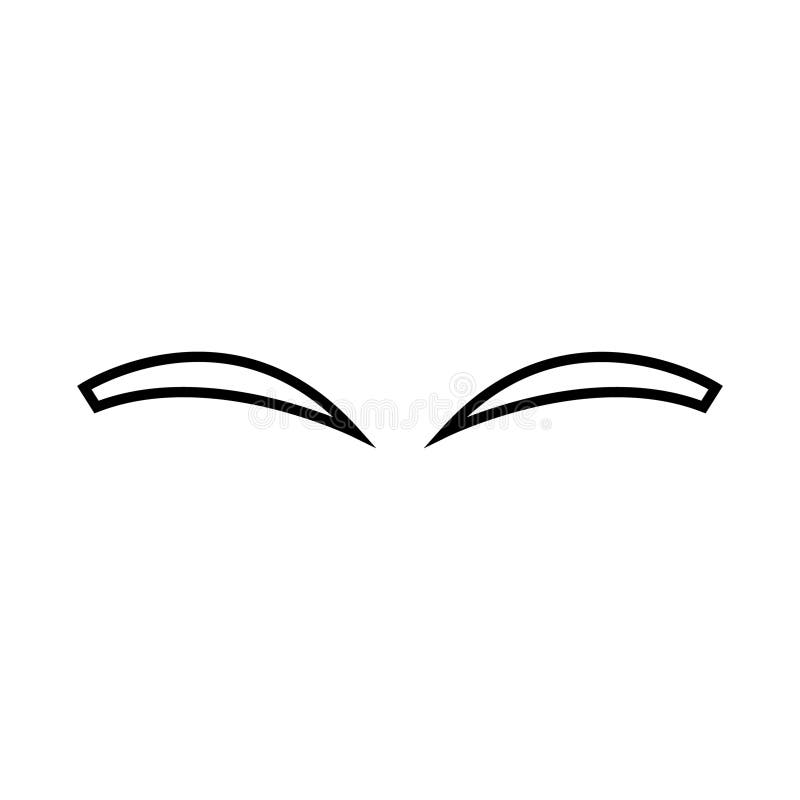 Brows Icon Vector. Eyebrow Illustration Sign. Forehead Symbol or Logo ...