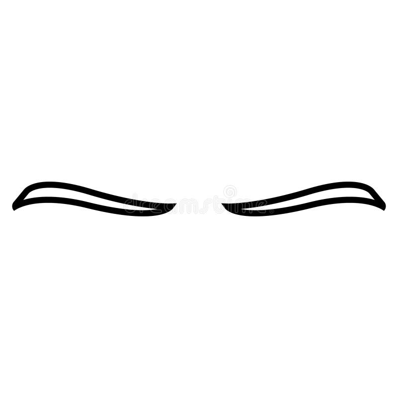 Brows Icon Vector. Eyebrow Illustration Sign. Forehead Symbol or Logo ...