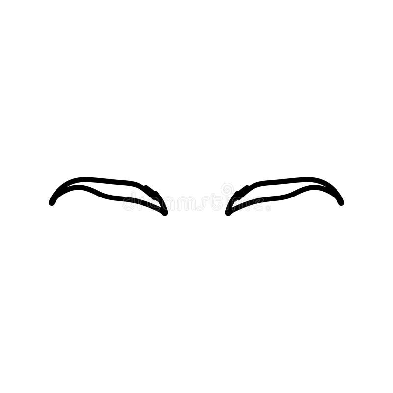 Brows Icon Vector. Eyebrow Illustration Sign. Forehead Symbol or Logo ...