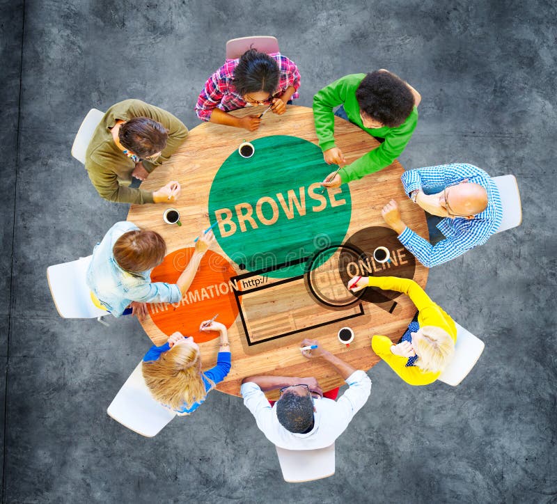 Browse Browser Searching Information Connection Web Concept Stock Photo ...