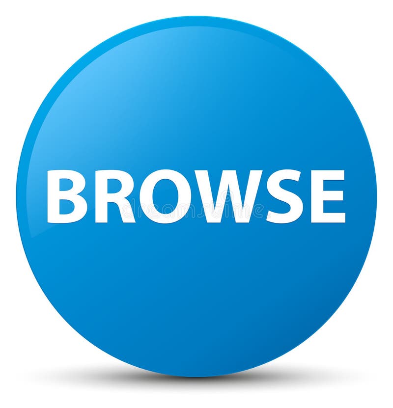 Browse Cyan Blue Round Button Stock Illustration - Illustration of ...