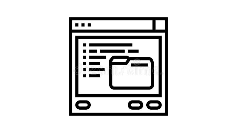 Browse Folder Color Icon Animation Stock Video - Video of element, file ...