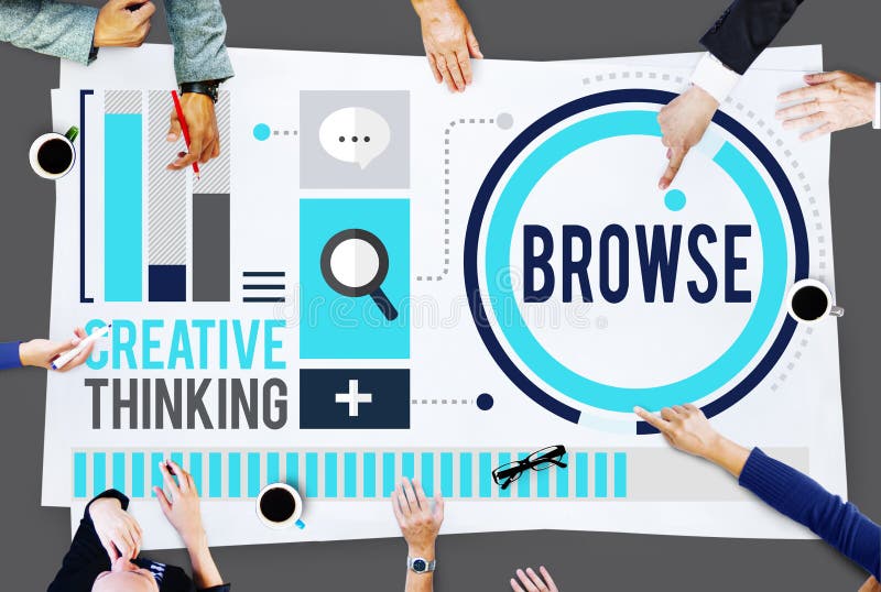 Browse Internet Network Software Website Concept Stock Illustration ...