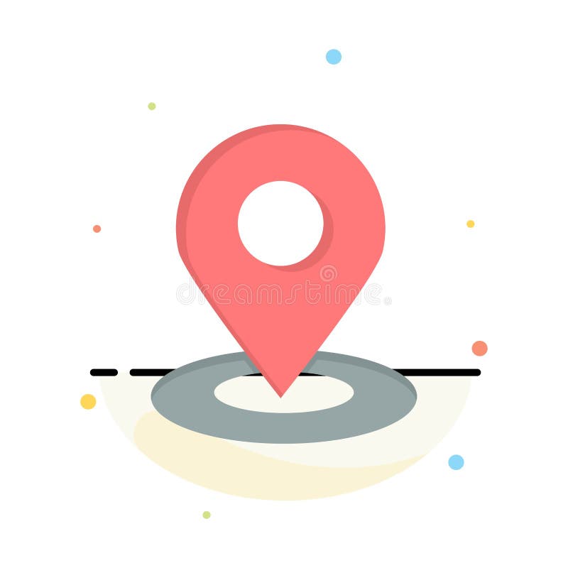 Browse, Map, Navigation, Location Abstract Flat Color Icon Template ...
