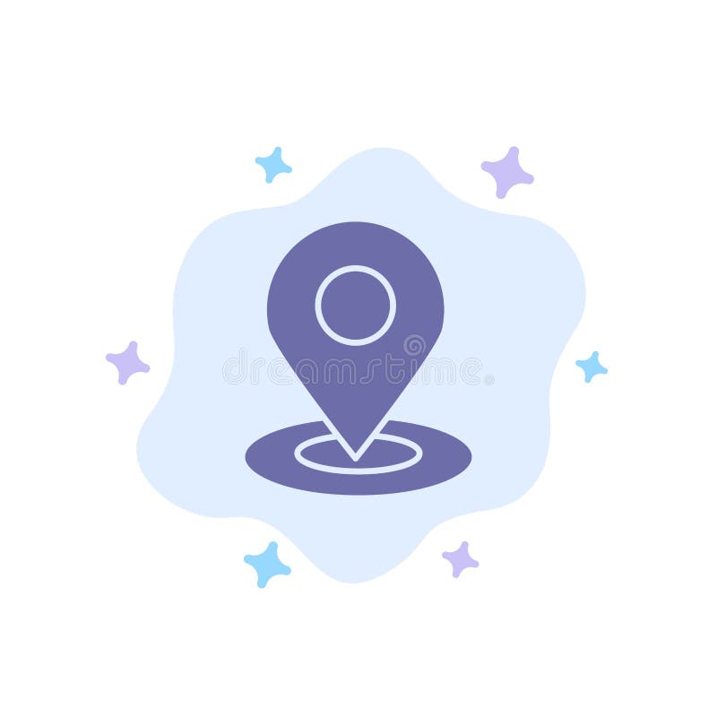 Browse, Map, Navigation, Location Blue Icon on Abstract Cloud ...