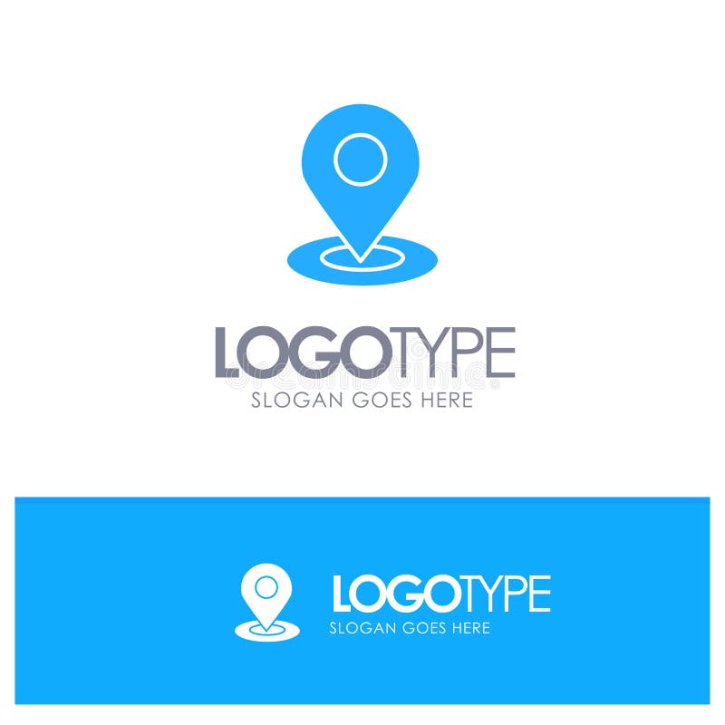 Browse, Map, Navigation, Location Blue Logo Vector Stock Vector ...