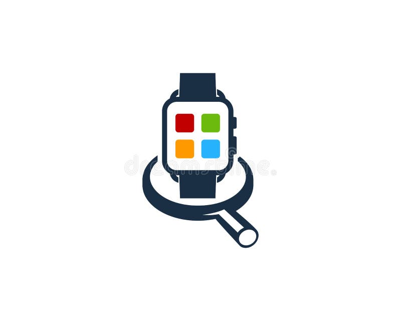 Browse Smart Watch Logo Icon Design Stock Vector - Illustration of ...