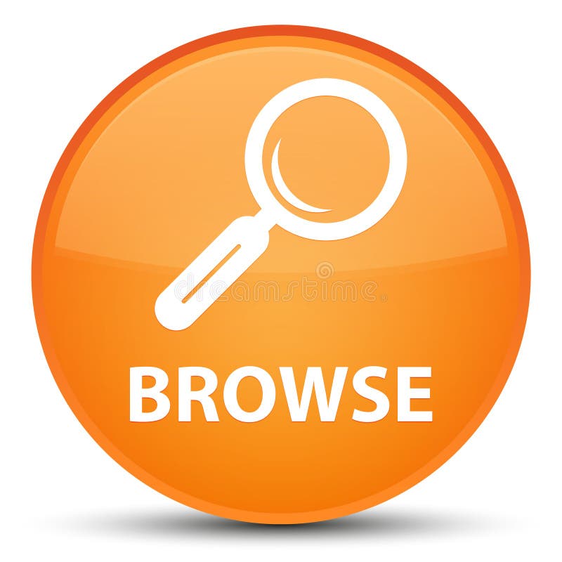 Browse Special Orange Round Button Stock Illustration - Illustration of ...