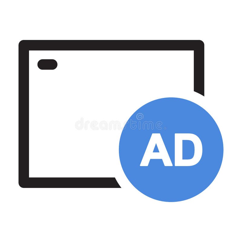 Browser Ad Block Icon. Ad Blocker or Advertising Concept Vector ...