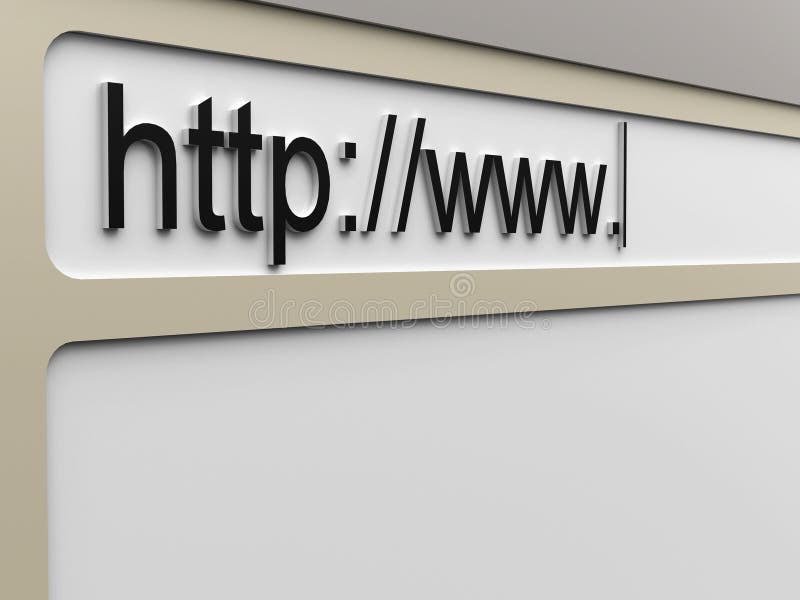Perspective Secure Web Site Browser Address Bar Stock Illustration ...