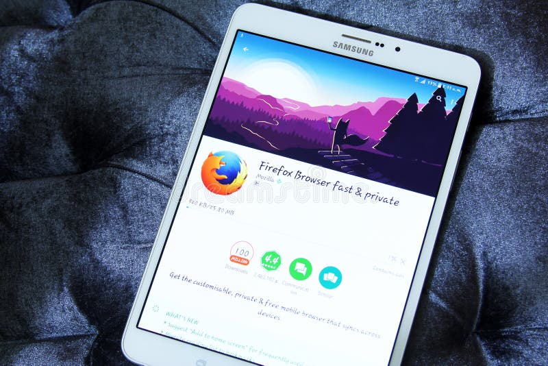 Browser App Van Het Firefoxweb Redactionele Stock Foto - Image of ...