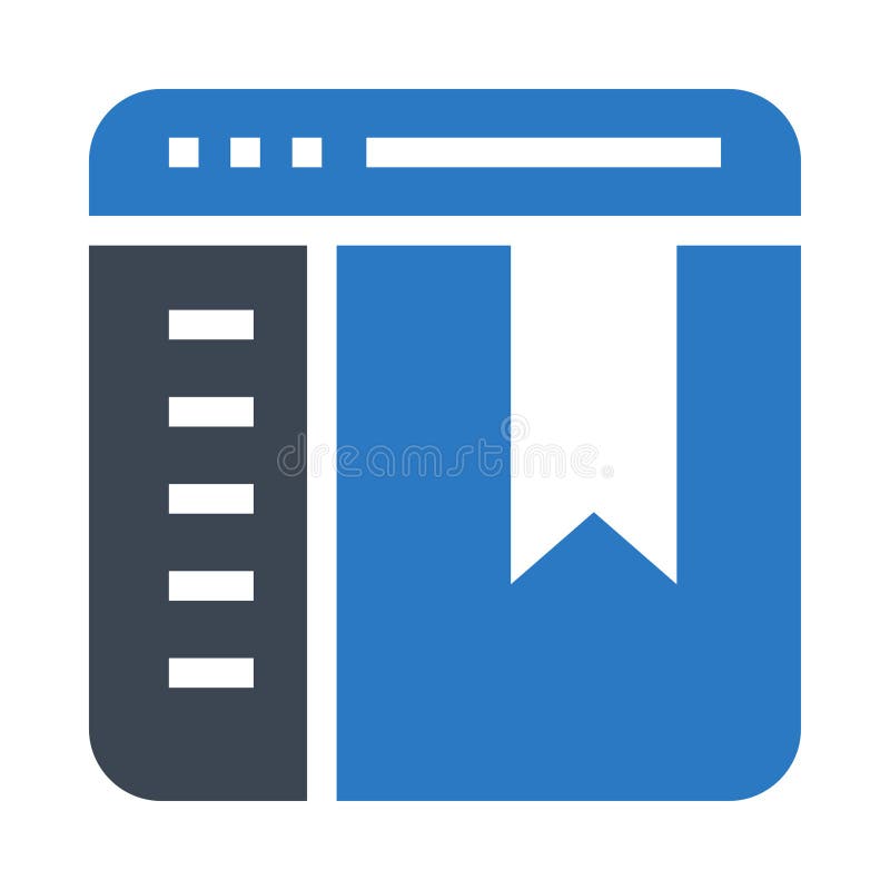 Bookmark Browser Icon. Vector Design. Bookmark Browser Symbol. Web ...