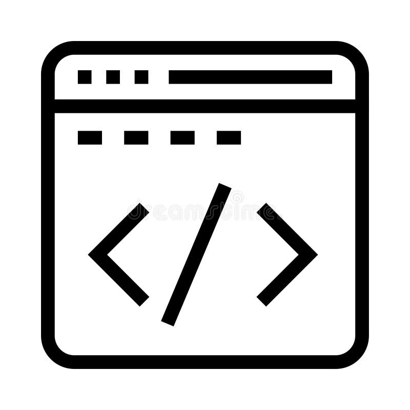 Browser Coding File Glyphs Double Color Icon Stock Illustration ...