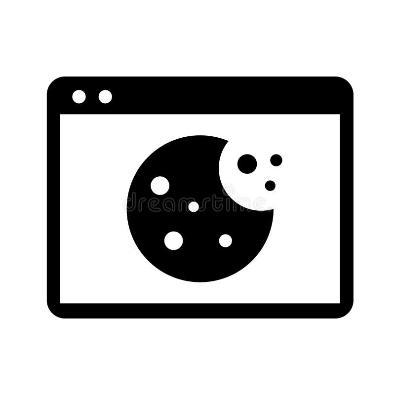 Browser Cookie Icon. Internet Security and Networking Collection Vector ...