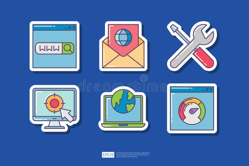 Browser, E-mail Marketing, Maintenance with Spanner Screwdriver, Target ...