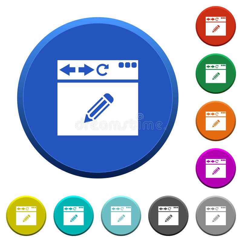 Edit web buttons stock vector. Illustration of clipart - 50950849