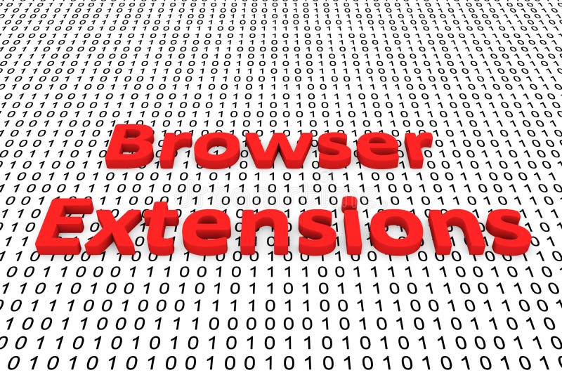 Browser extensions stock illustration. Illustration of javascript ...