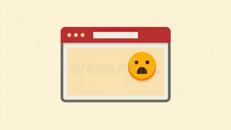 Browser Hijack Alert Displayed on Screen with Alarm Emoji and Empty ...