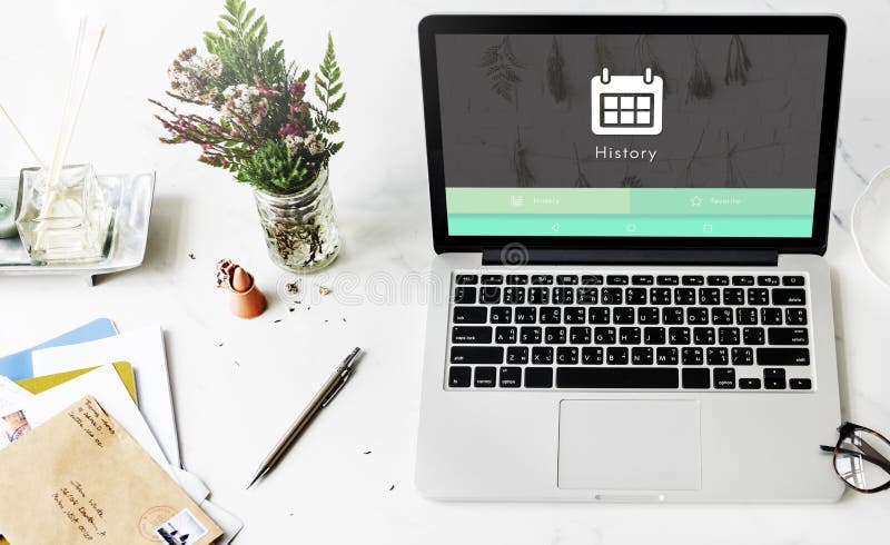 Browser History Web Technology Concept Stock Image - Image of indoors ...