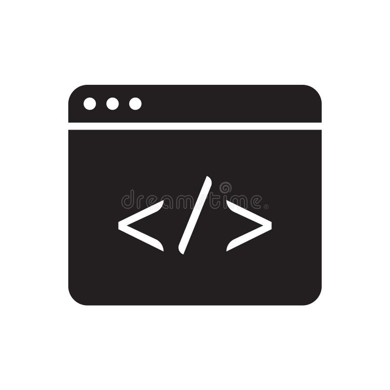 Browser Icon Vector Sign and Symbol Isolated on White Background ...