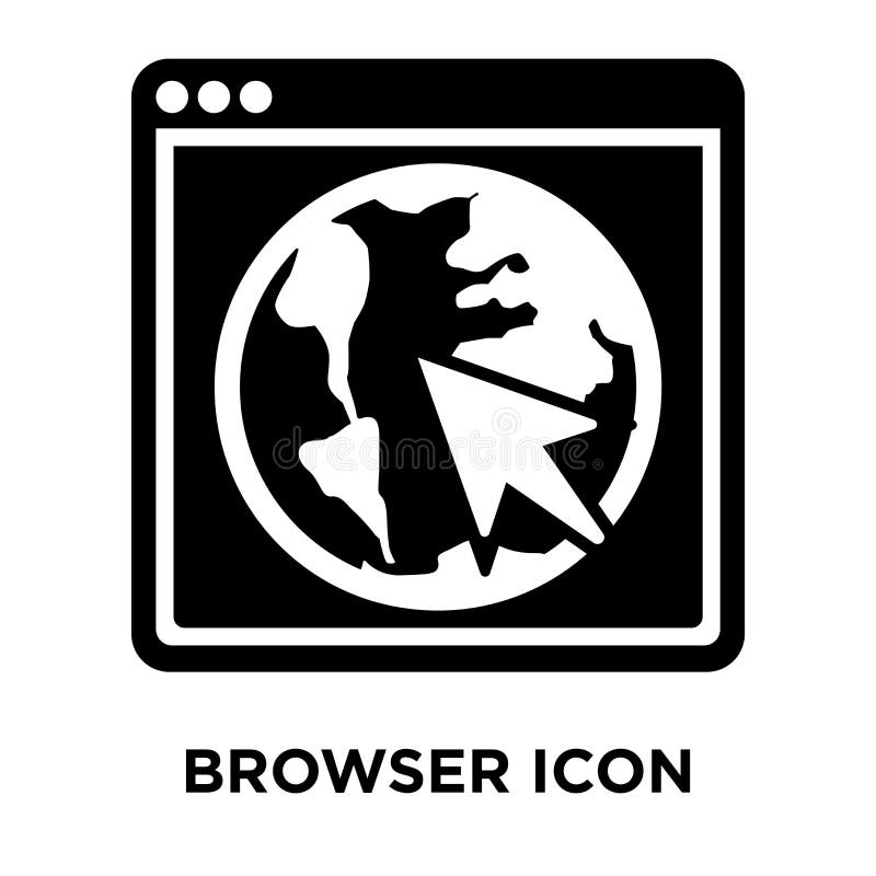 Browser Icon Vector Isolated on White Background, Logo Concept O Stock ...