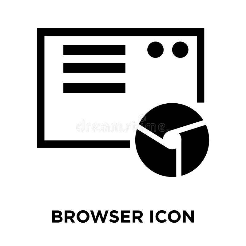 Browser Icon Vector Isolated on White Background, Logo Concept O Stock ...