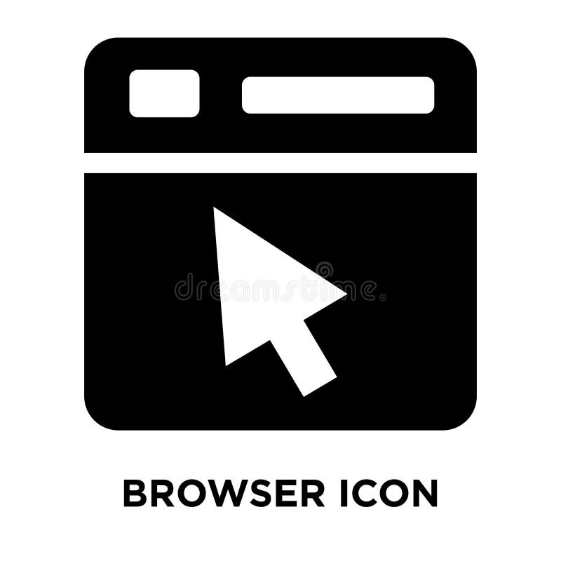 Browser Icon Vector Isolated on White Background, Logo Concept O Stock ...