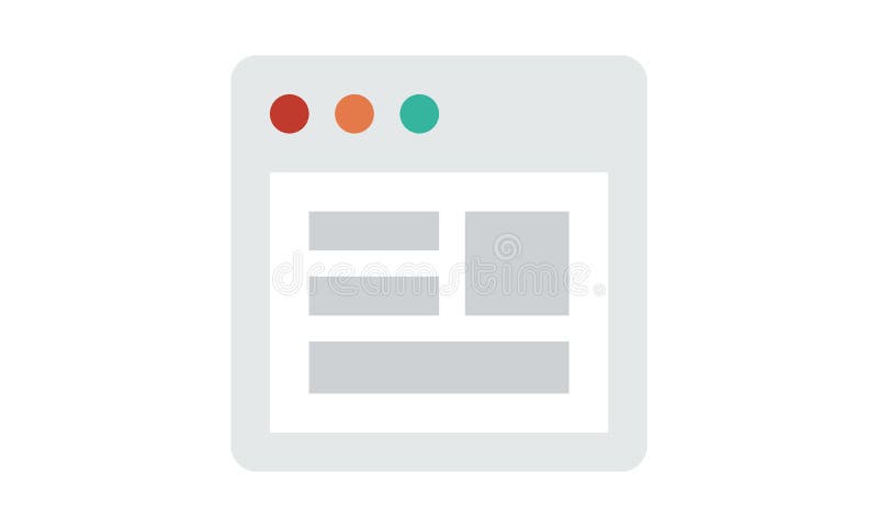 Browser Icon Vector Isolated on White Background, Logo Concept of ...