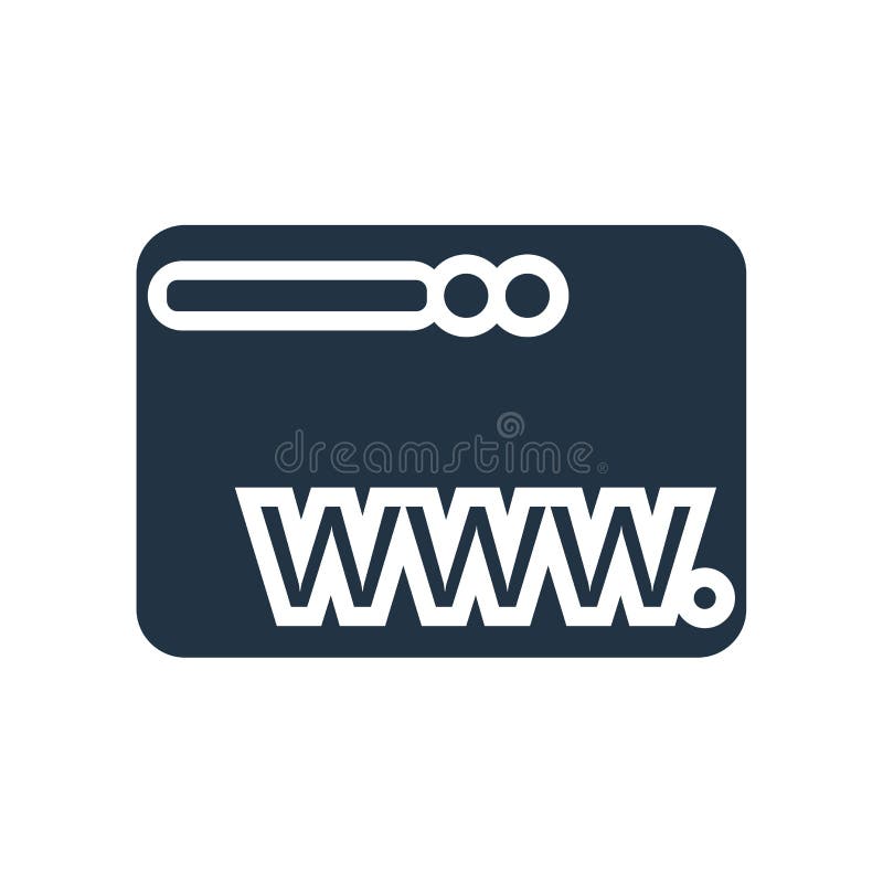 Browser Icon Vector Isolated on White Background, Browser Sign , Line ...