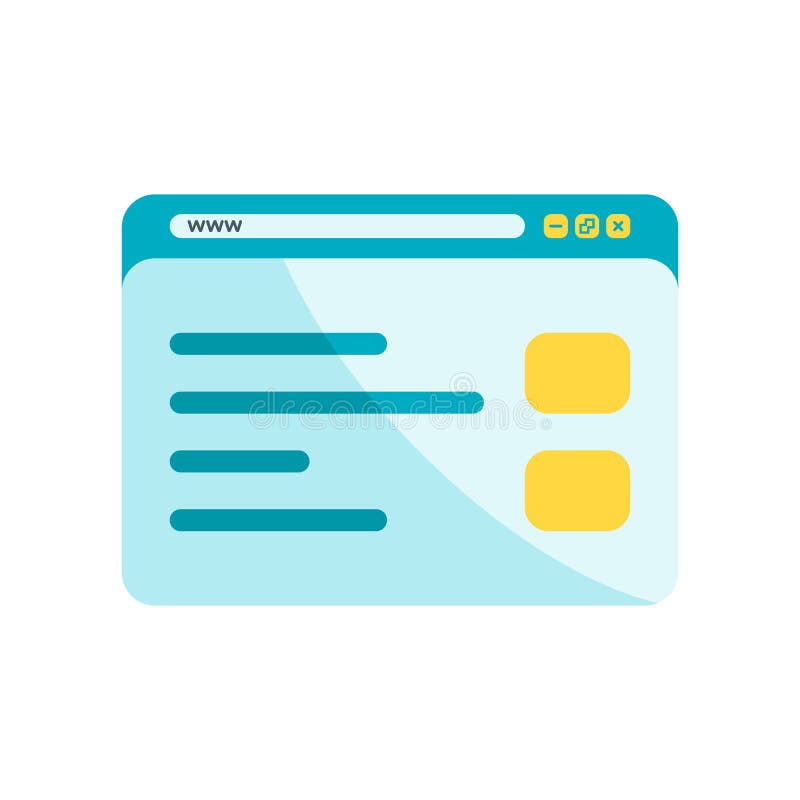 Browser Icon Vector Sign and Symbol Isolated on White Background Stock ...