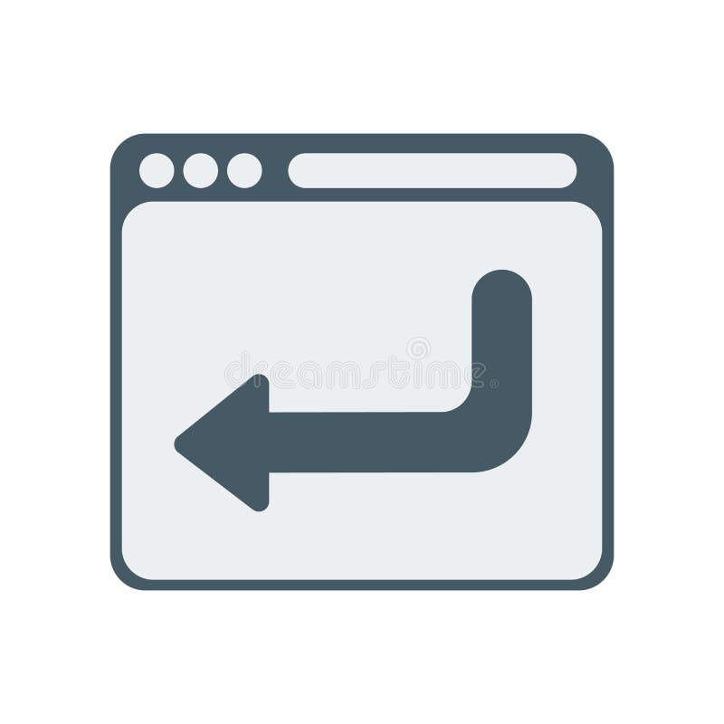 Browser Icon Vector Isolated on White Background, Browser Sign , Line ...