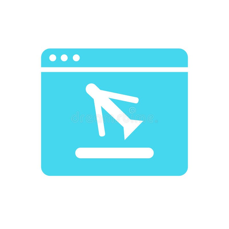 Browser Icon Vector Sign and Symbol Isolated on White Background Stock ...