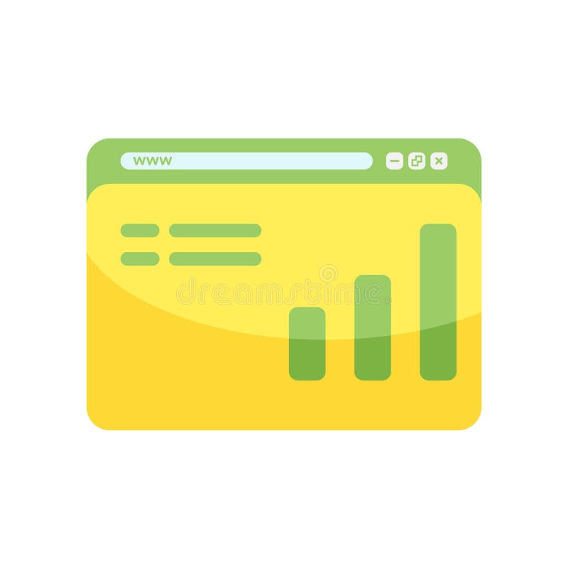 Browser Icon Vector Sign and Symbol Isolated on White Background Stock ...