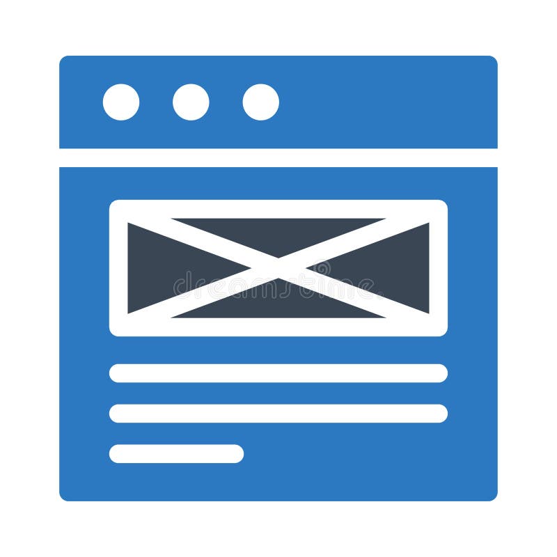 Browser glyph color icon stock illustration. Illustration of business ...