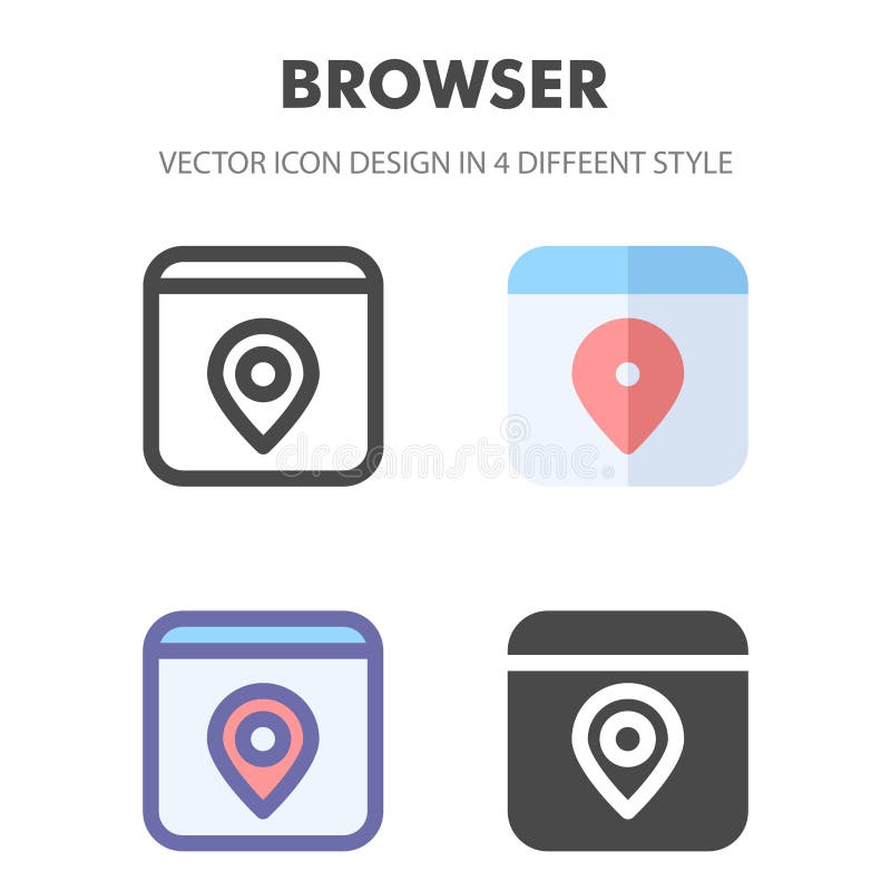 Browser Icon. for Your Web Site Design, Logo, App, UI. Vector Graphics ...